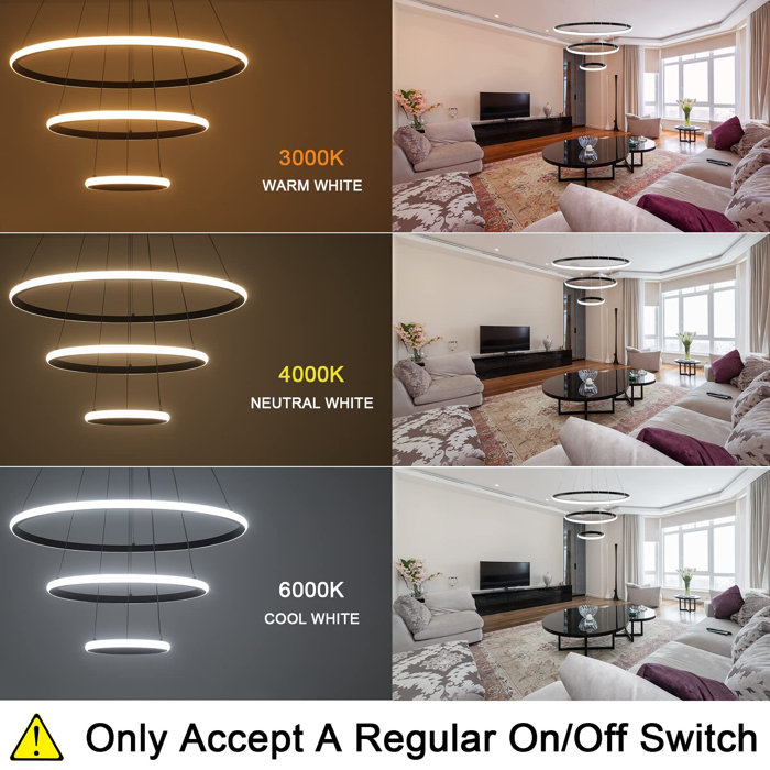 Wrought Studio Dado 3 - Light LED Tiered Chandelier & Reviews | Wayfair