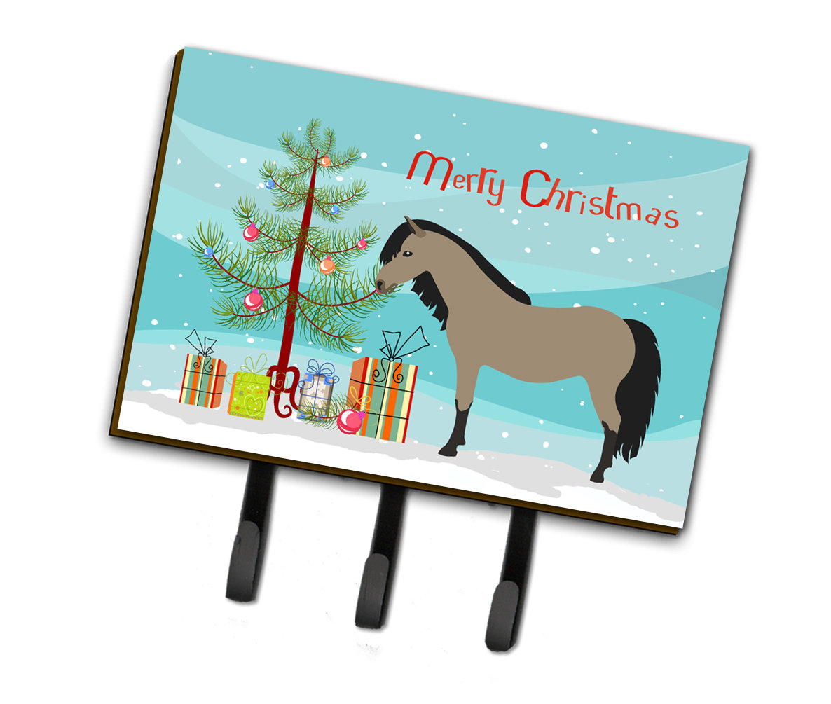East Urban Home Welsh Pony Horse Christmas Wall Key Organizer with Key ...