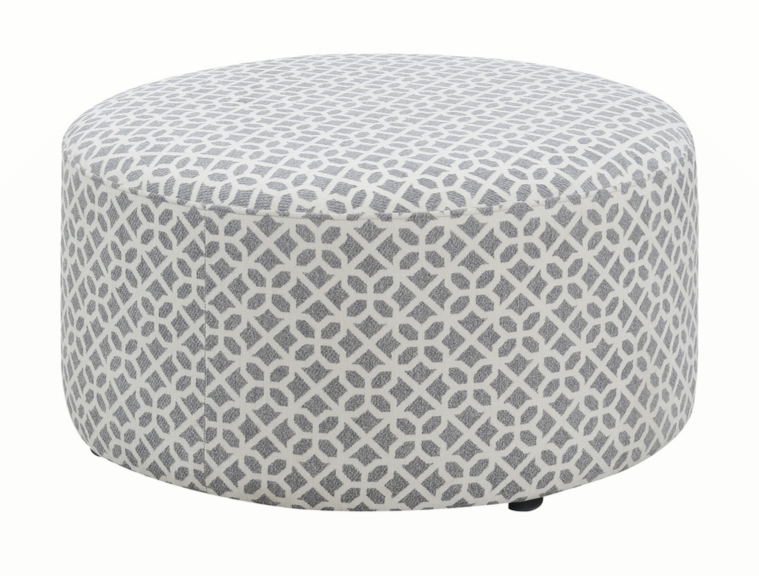 Red Barrel Studio® Ranger Gray Round Ottoman | Wayfair