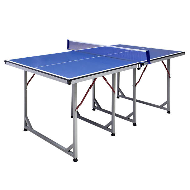 GoSports Foldable Indoor/Outdoor Table Tennis Table with Paddles and ...