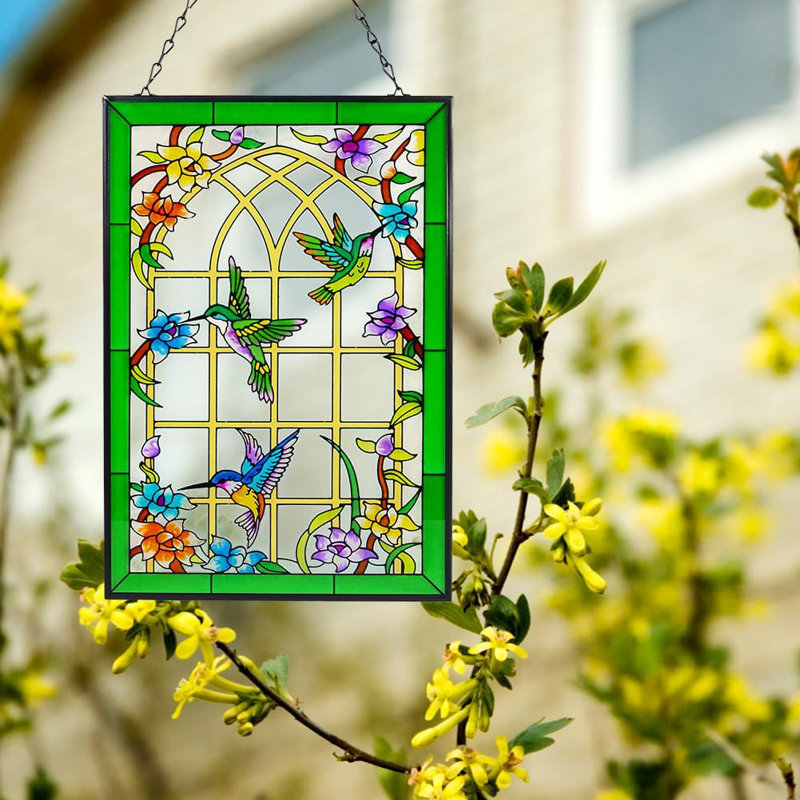 Red Barrel Studio® Suncatcher Panel Windows Wall Decor with Metal Frame ...