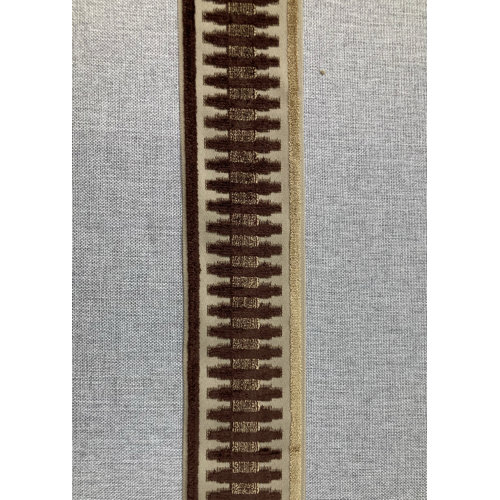 Rose Lace And Braid Woven Embroidery Velvet Fabric Tape 3.5" Width Trim ...