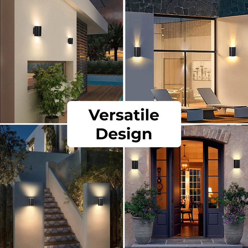 Ebern Designs Ferenc Outdoor Aluminum Solar LED Wall Sconce & Reviews ...