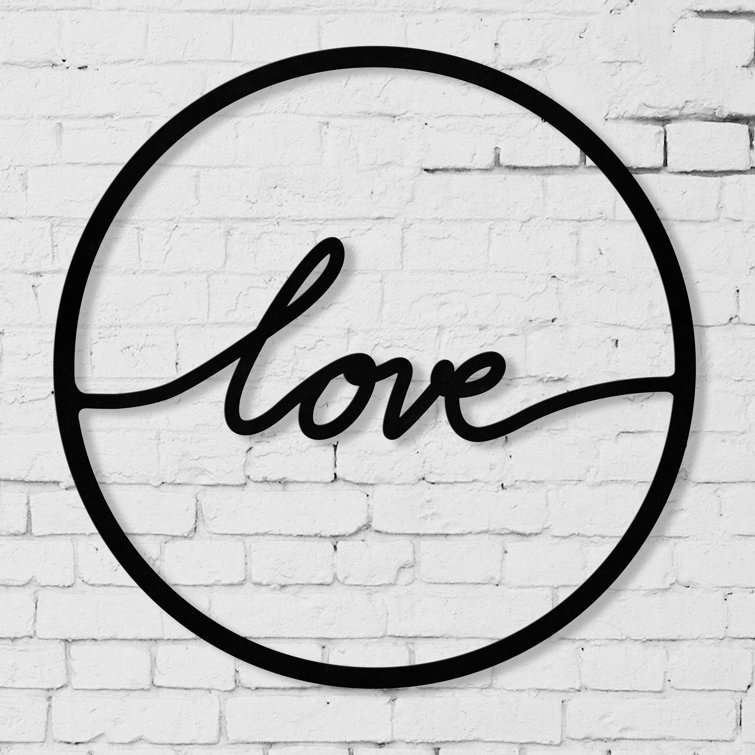 East Urban Home Art Series Love Metal Wall Décor & Reviews | Wayfair.co.uk