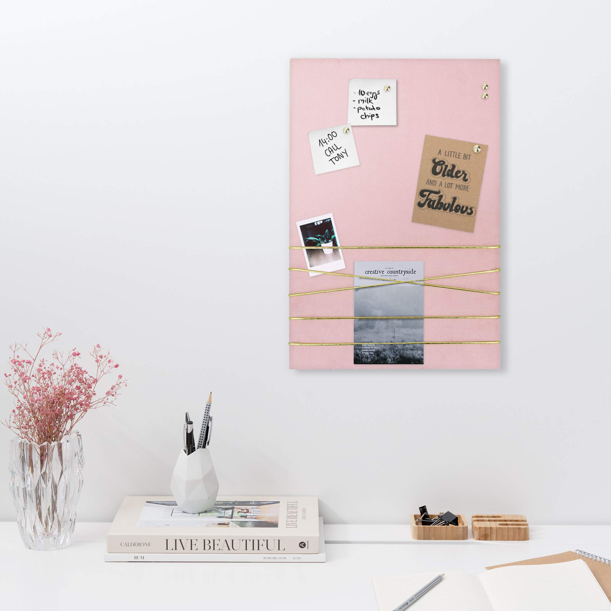 Inbox Zero Cloth Corkboard / Bulletin Board | Wayfair