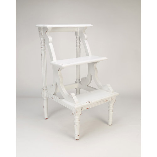 WFX Utility™ Library 3 Step Wood Step Stool & Reviews | Wayfair