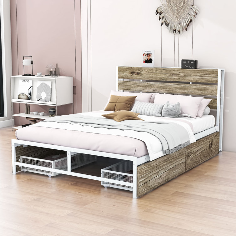 17 Stories Jessenia Slat Storage Bed | Wayfair