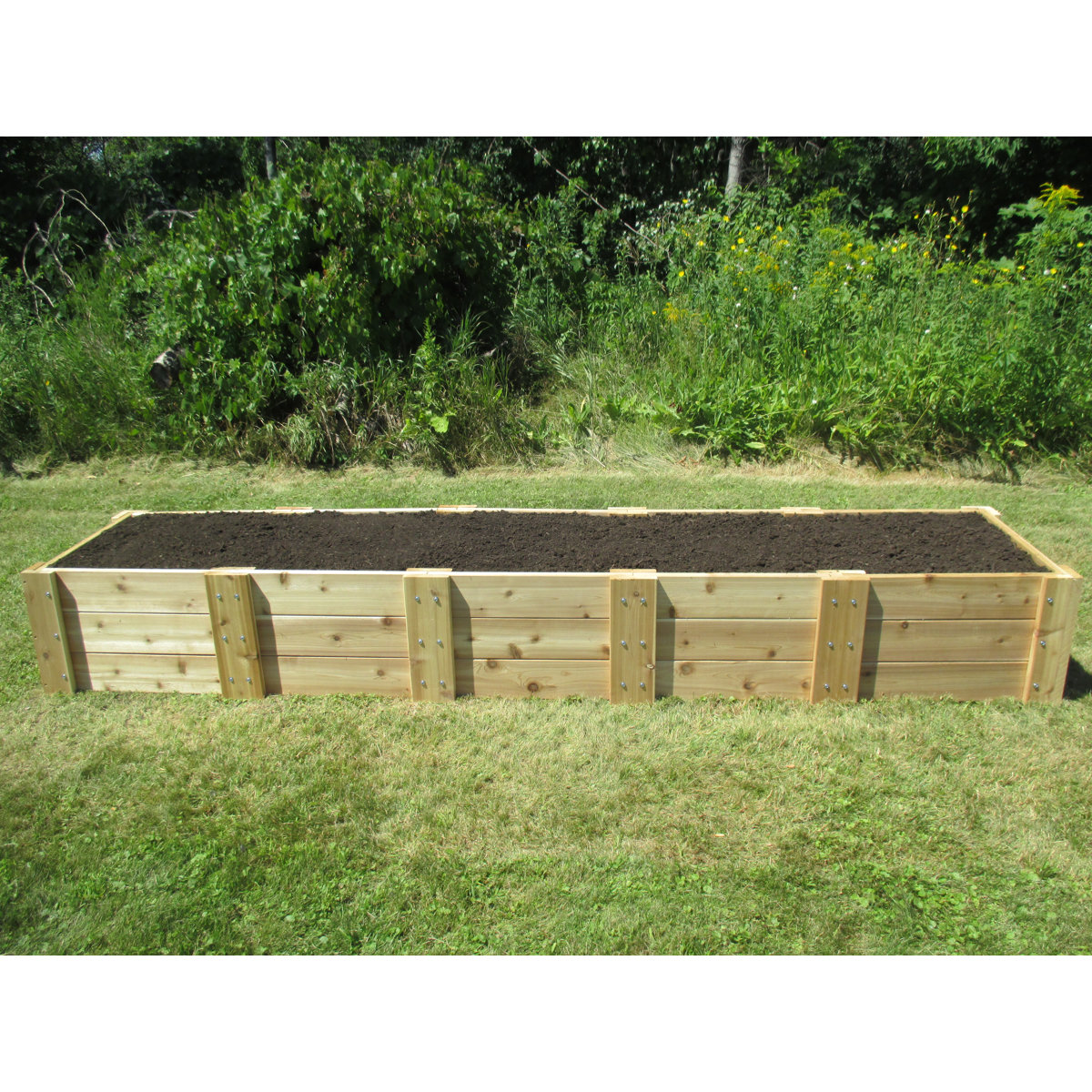 Infinite Cedar Deep Root Cedar Raised Garden Bed 2' X 10' X 16.5"h ...