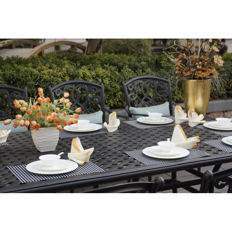 Three Posts™ Carterton 46 x 120'' Rectangular Dining Table & Reviews ...