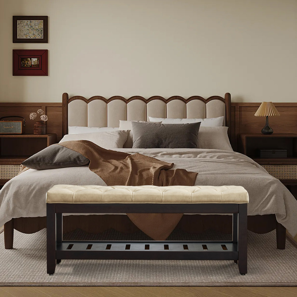 Winston Porter 44" Wide Tufted Rectangle Cocktail Ottoman With Storage ...