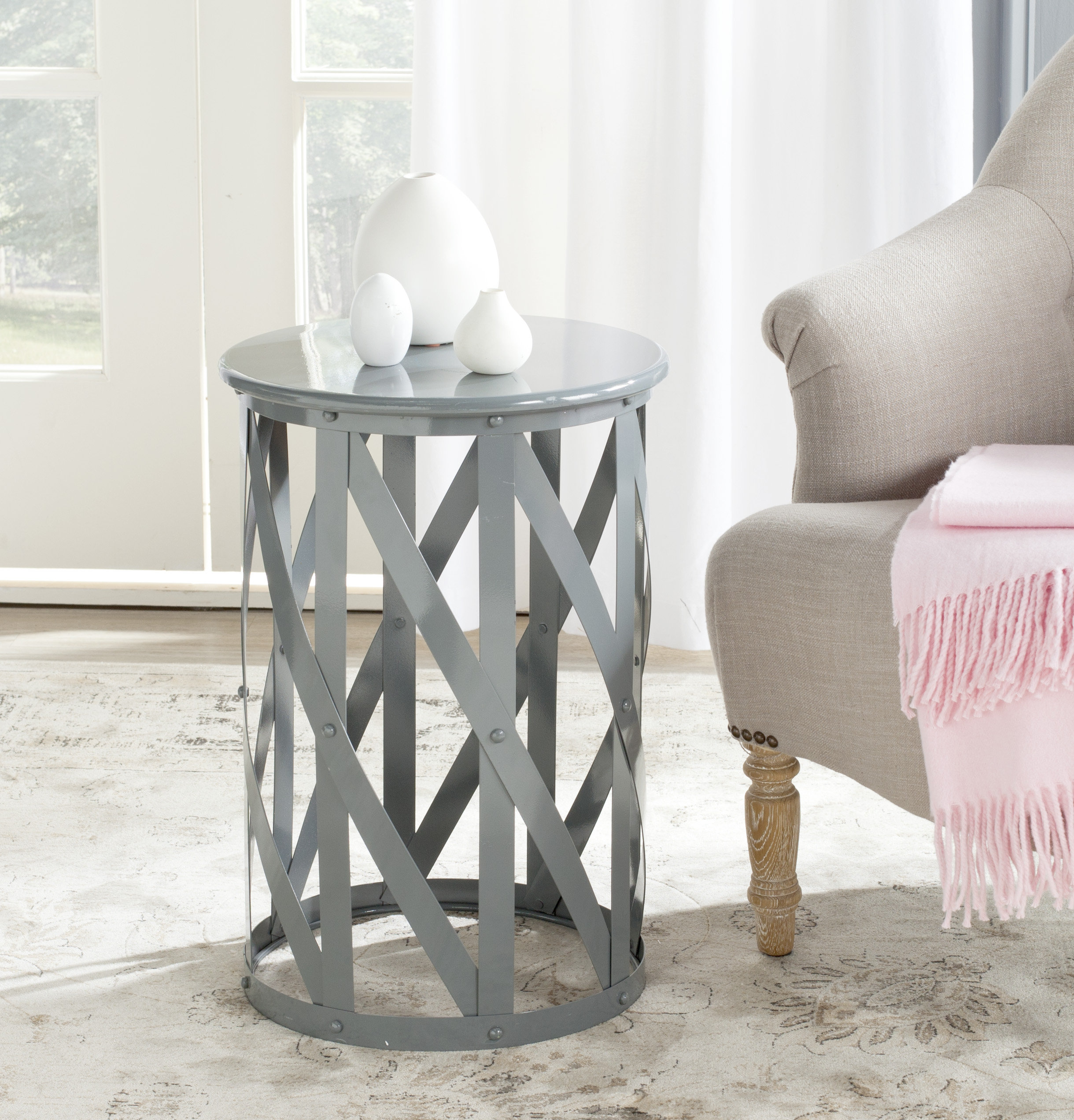 Breakwater Bay Cymble Metal Accent Stool & Reviews | Wayfair