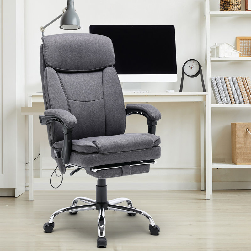 Inbox Zero Junichiro Reclining Office Chair with Massage, Ergonomic ...