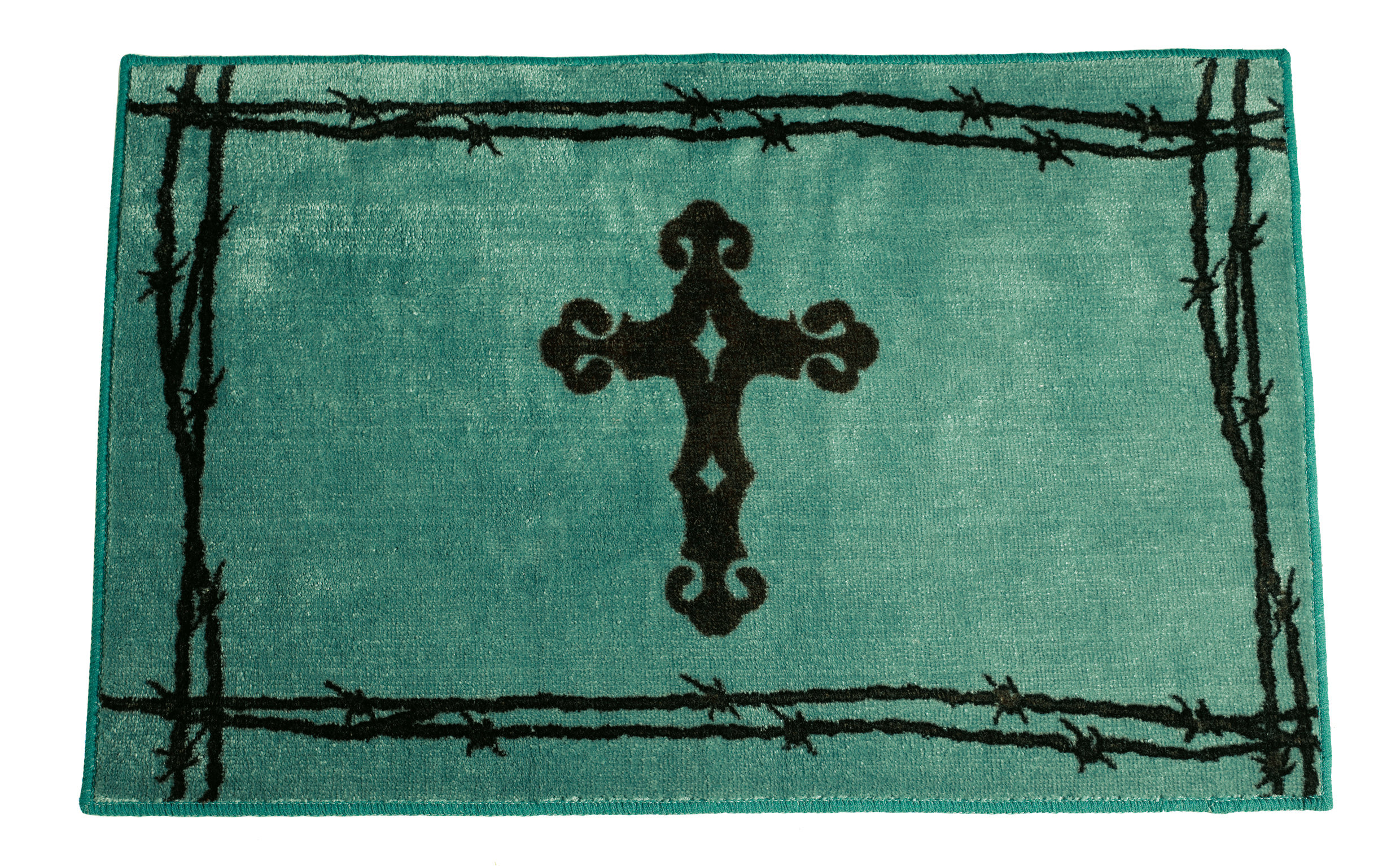 HiEnd Accents Cross Turquoise Area Rug & Reviews | Wayfair
