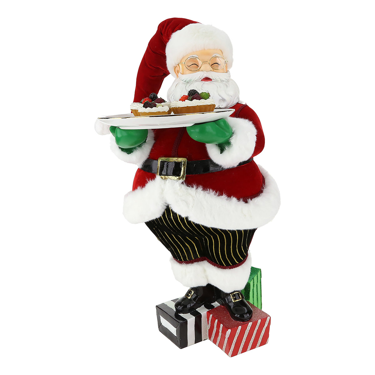 Mark Roberts Santa With Plate - 29 Inches | Wayfair