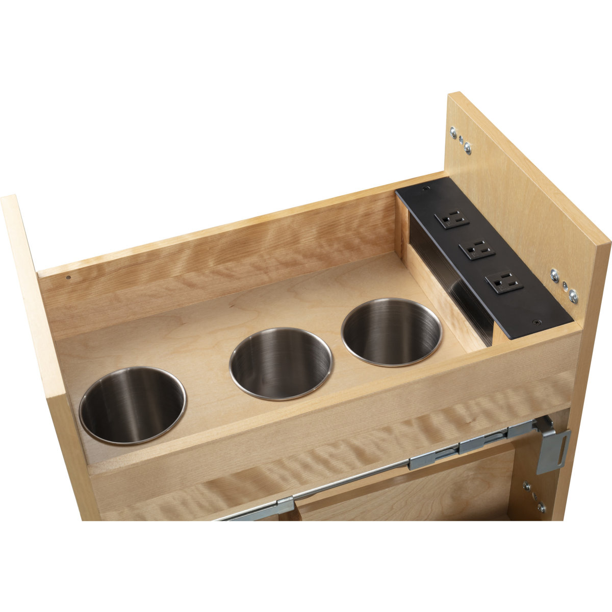 Hardware Resources 11" "No Wiggle" Powered Vanity Pullout For 15 ...