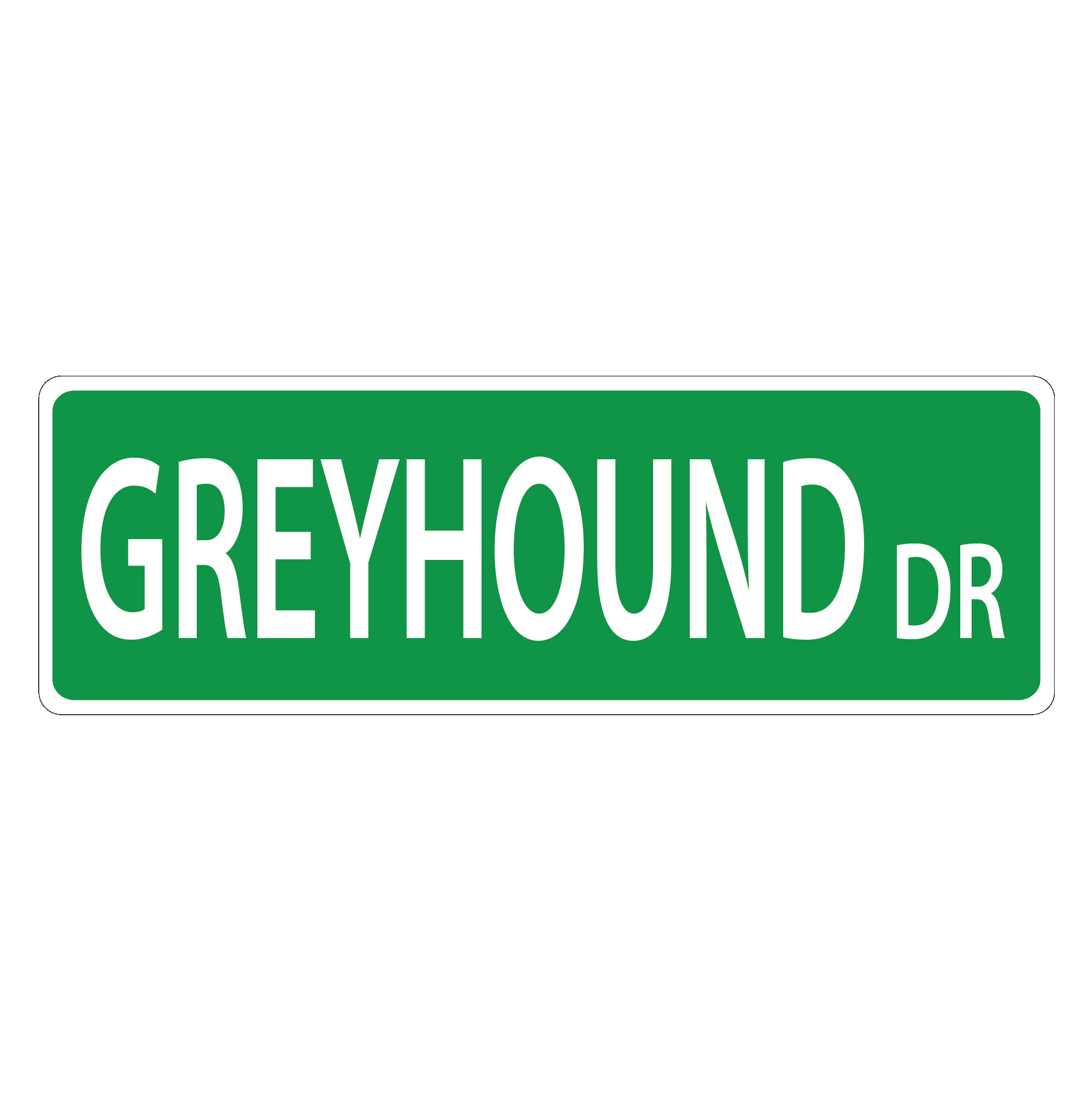 Imagine This Company Greyhound Hanging Street Sign | Wayfair