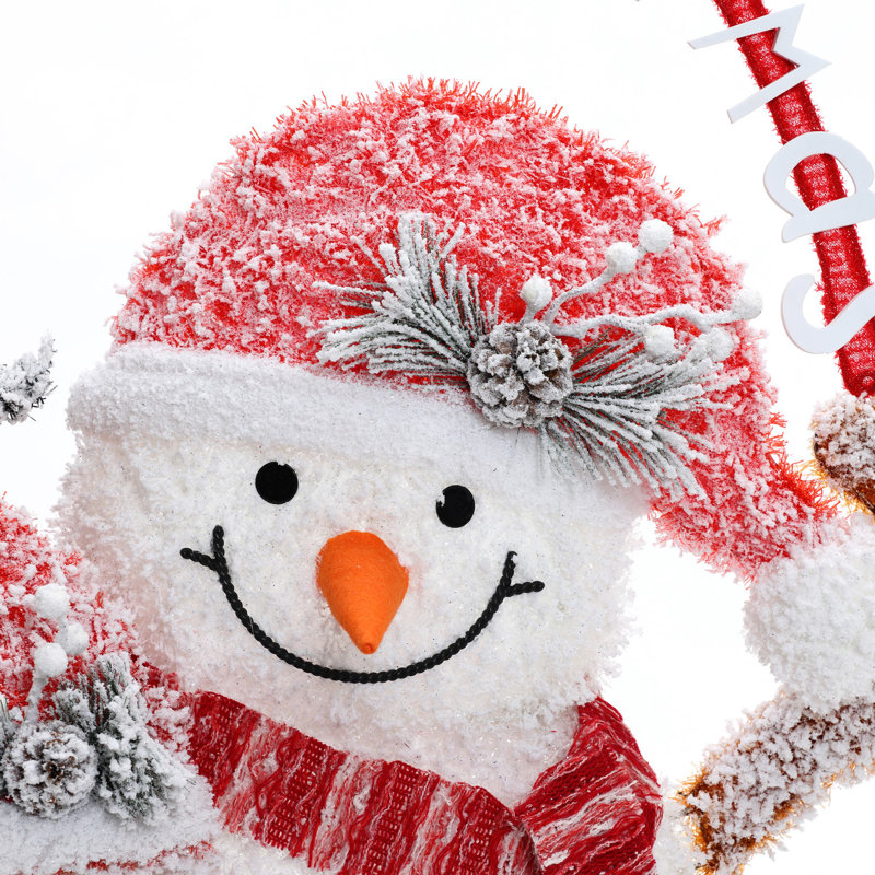 The Holiday Aisle® Merry Christmas Snowman Trio Holiday Decoration with ...