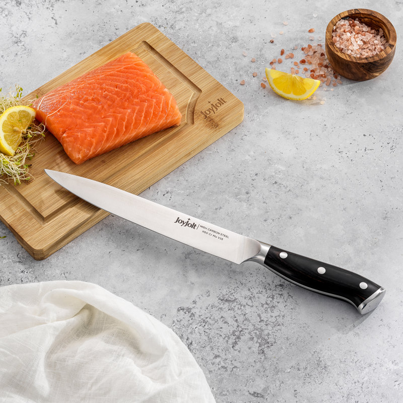 Joyjolt 8-In Slicing Knife High Carbon Steel Kitchen Knife "& Reviews ...