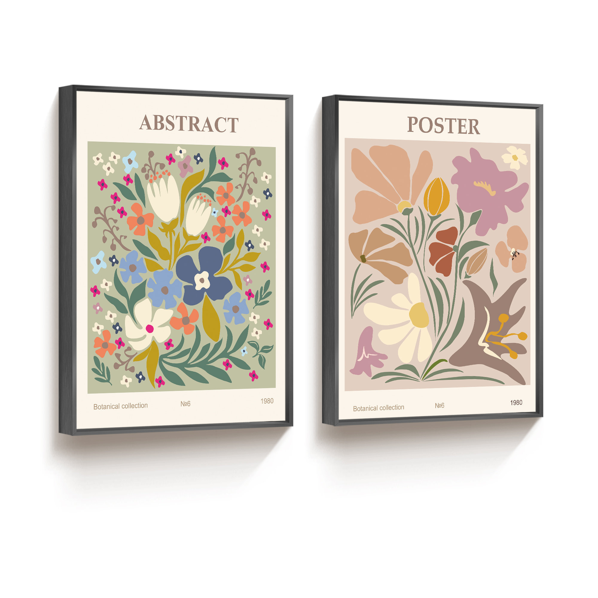 Winston Porter Abstract Geometric - Single Picture Frame Painting on ...