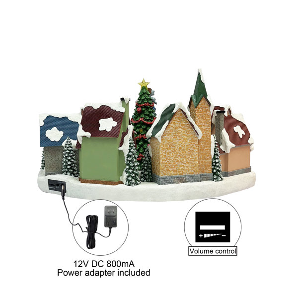 Moments in Time 10.5"H Animated Disney Town Center (Moving Characters ...