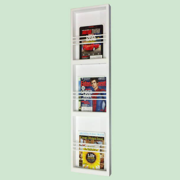 Timber Tree Cabinets Meridian Recessed Magazine Rack | Wayfair