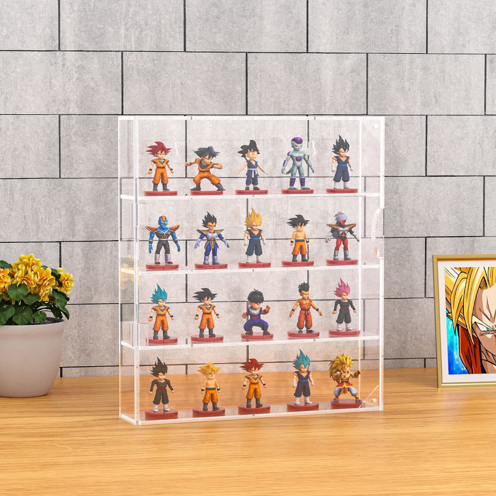 KAISHENGDAA Acrylic Display Case For Mini Funko Pop Figures, Clear Wall ...
