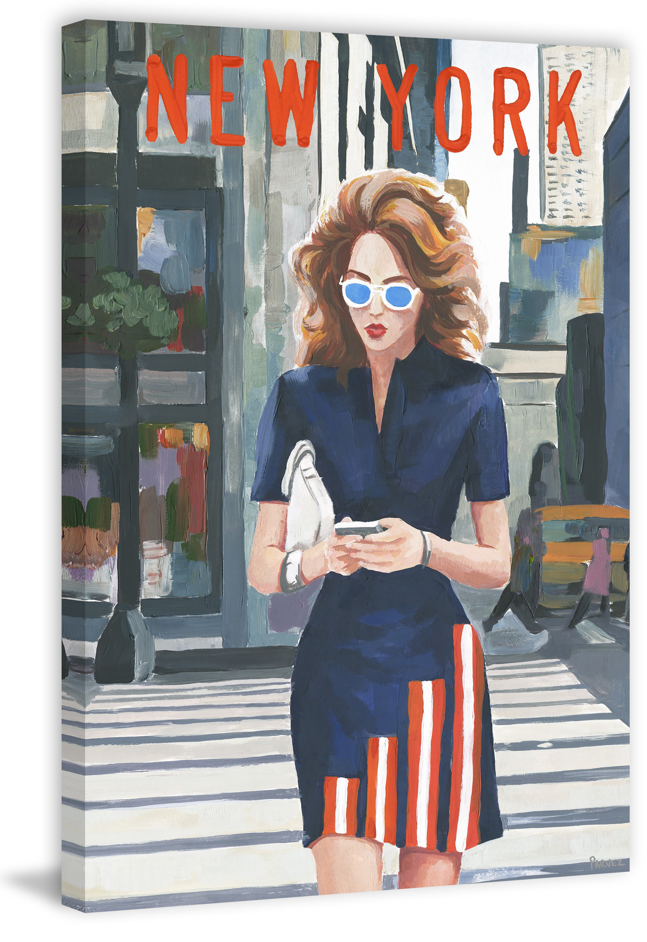 Mercer41 New York Chic - Wrapped Canvas Painting | Wayfair