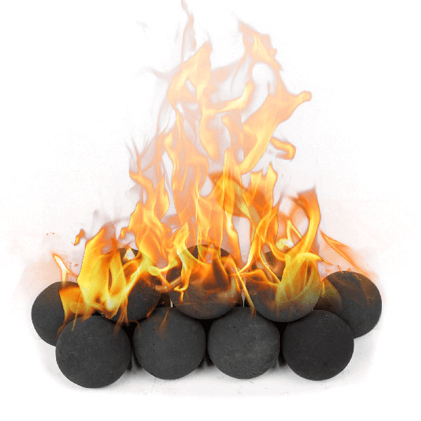 POPRHINO 3” Round Ceramic Fire Balls - 15 PCS - Fire Stones for Fire ...