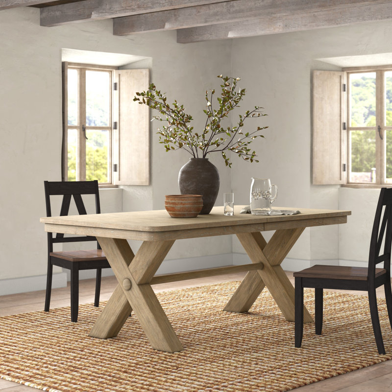 Birch Lane™ Regan Extendable Trestle Dining Table & Reviews | Wayfair
