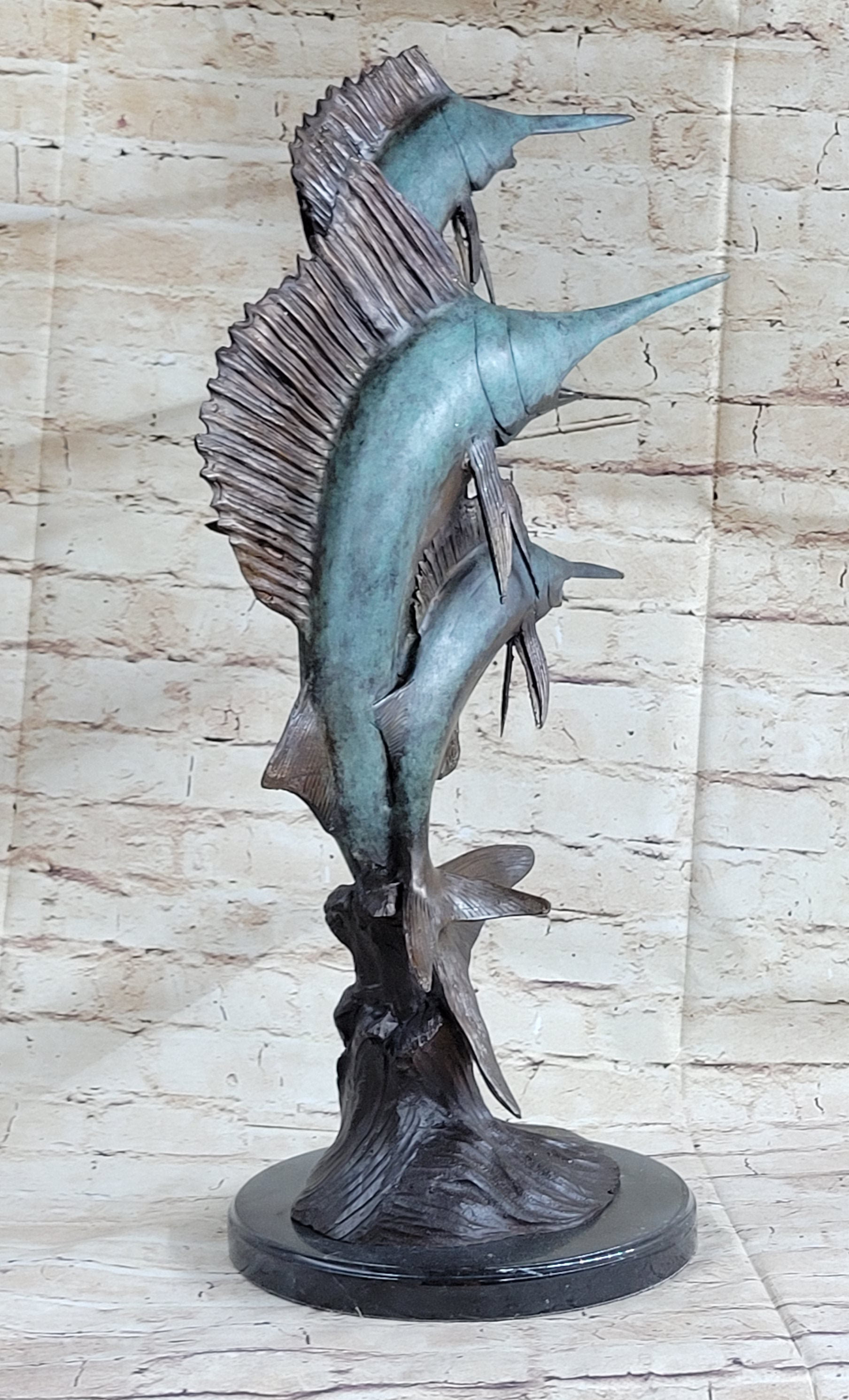 Rosecliff Heights Chelliah Marlin Sailfish Swordfish Nautical Bronze ...