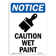 SignMission Osha Notice - Caution Wet Paint Sign With Symbol | Wayfair