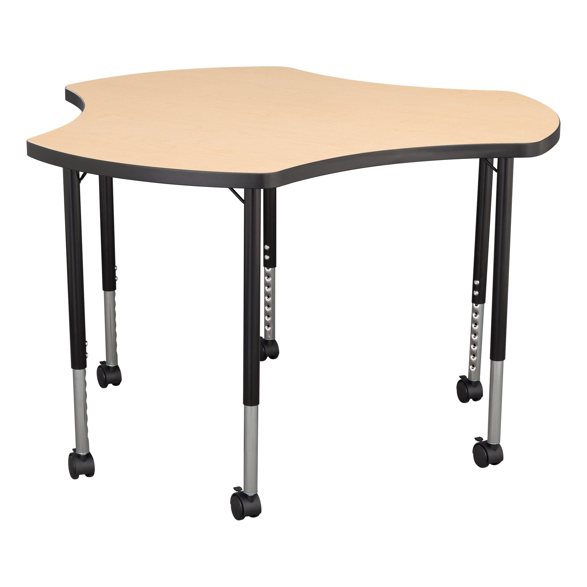 Learniture Structure Series Adjustable Height Mobile Cog Activity Table ...