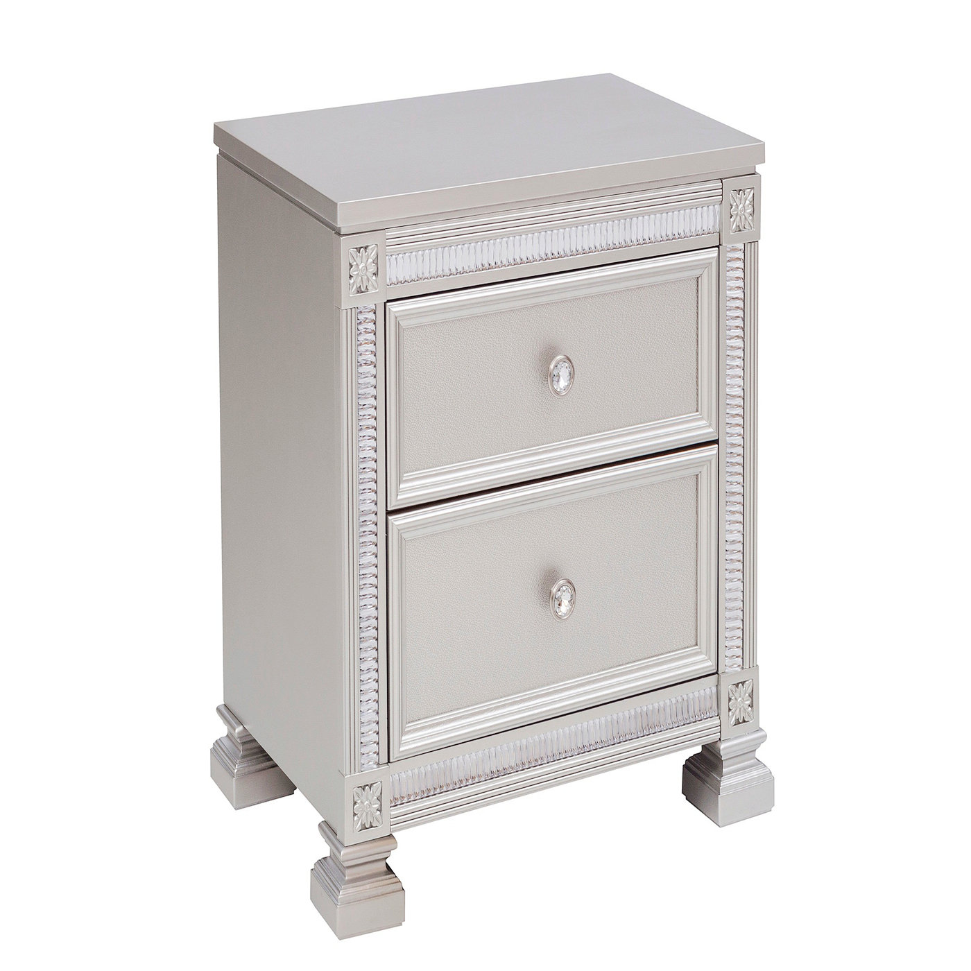 House of Hampton® Table de chevet 2 tiroirs Dorrielan - Wayfair Canada