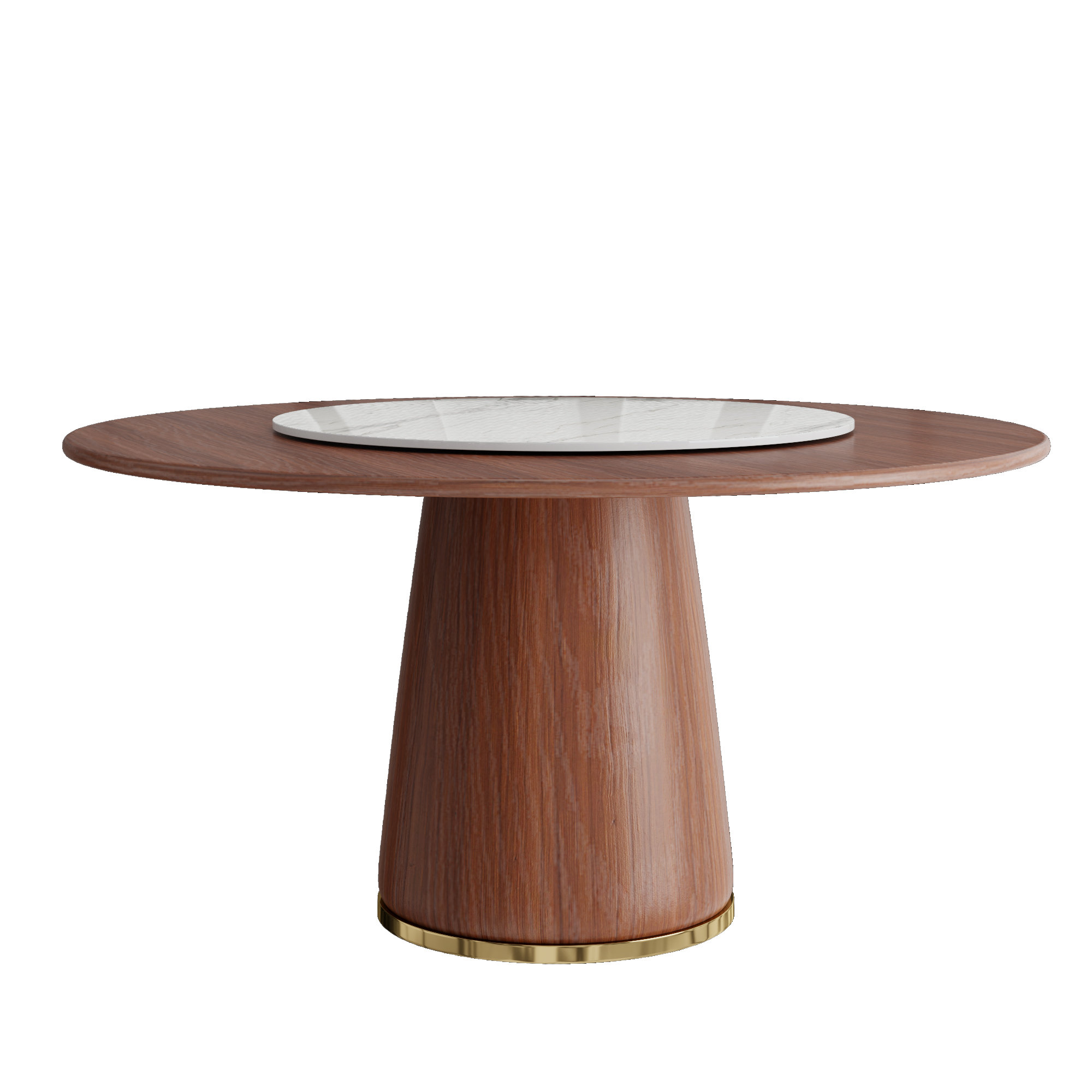ulivihome Dining Table Round Solid Wood Base Dining Table - Wayfair Canada