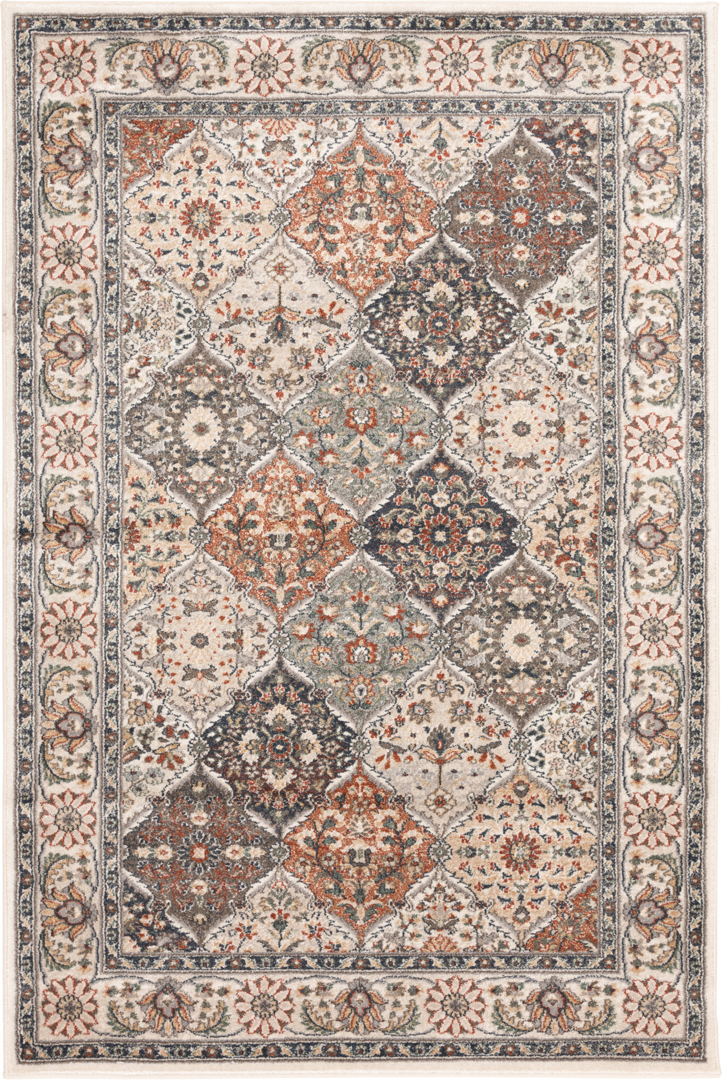 Bungalow Rose Orion Noriani Beige/Grey Oriental Indoor Polypropylene ...