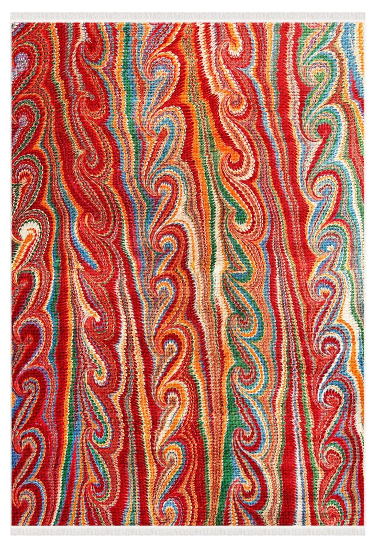 Rugpera Morocco Red Color Moroccan Design Carpet Machine Woven ...