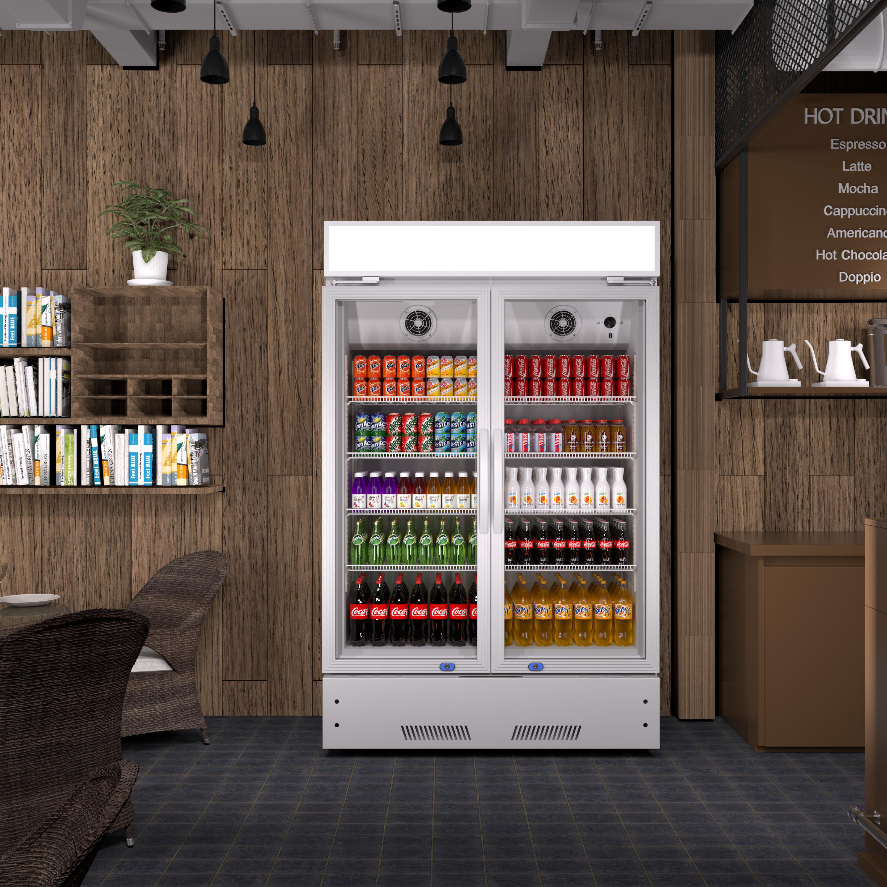 KICHKING 38.3'' Commercial Merchandising Refrigerator, 17 Cu.ft Drink ...