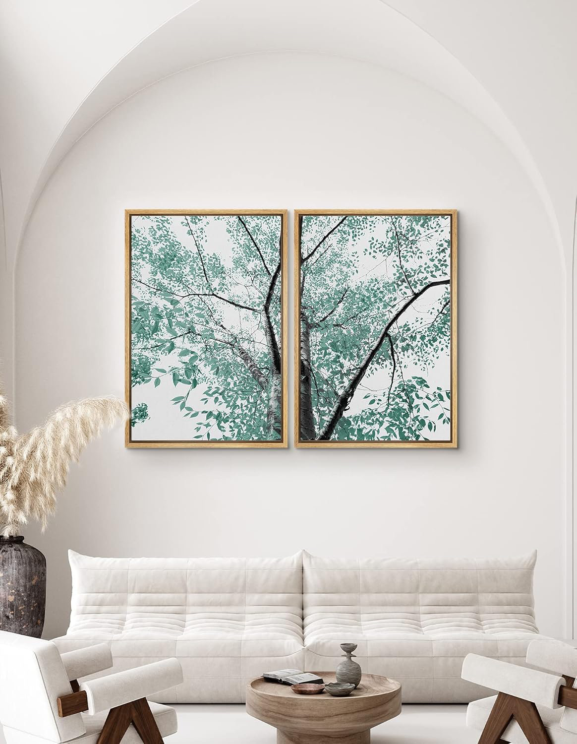 wall26 Great Tree and Branches with Brush Spot Leaves Nature Trees ...