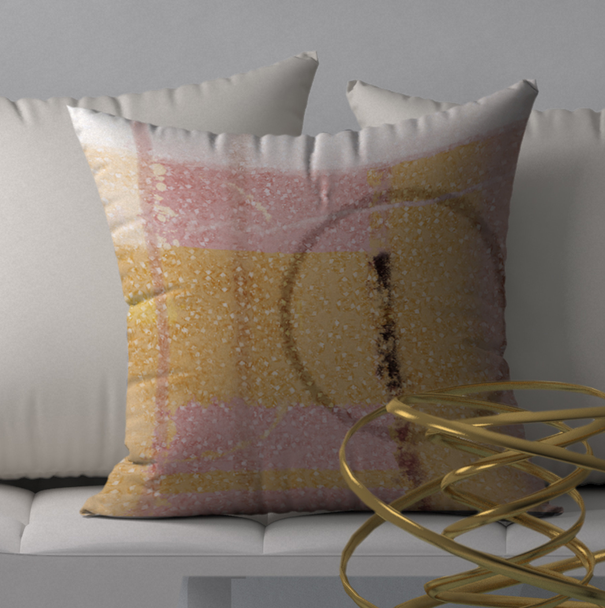 LeRoi Products Glamorous Square Pillow Cover & Insert | Wayfair