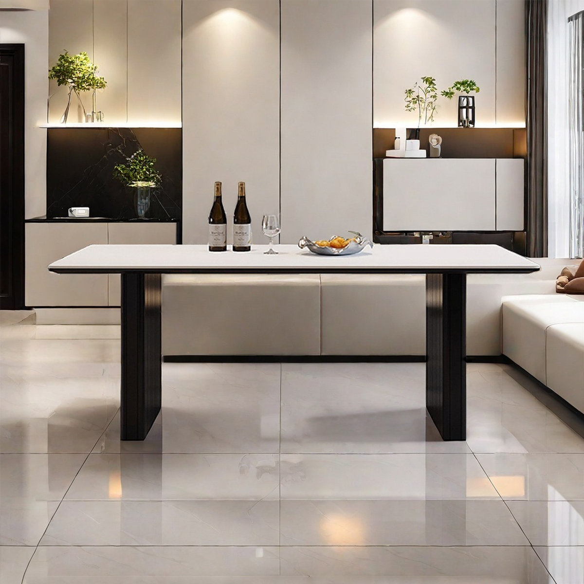 MRzenghong Modern minimalist rectangle small space rock table | Wayfair