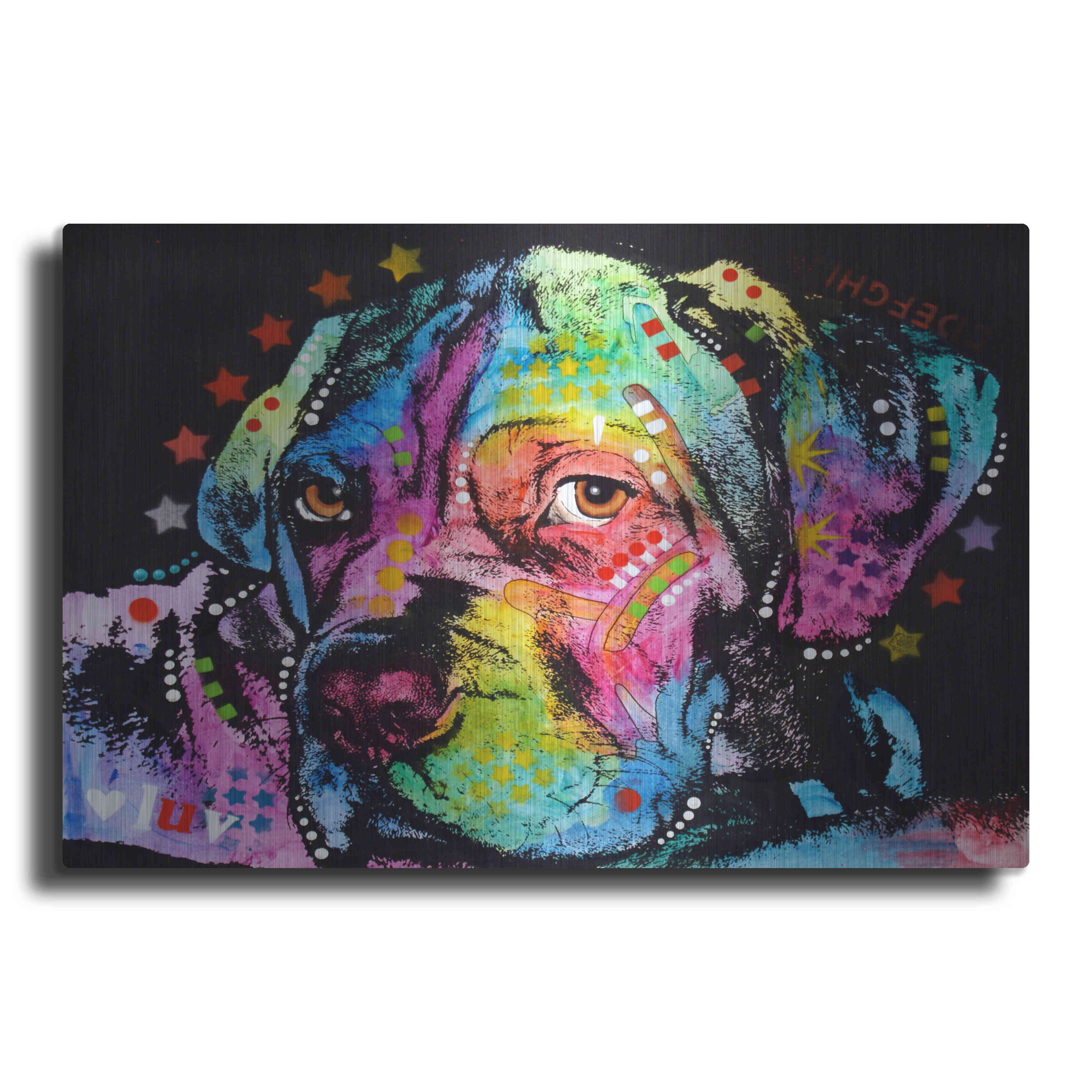Bungalow Rose Luxe Metal Art 'Young Mastiff' By Dean Russo, Meta Young ...