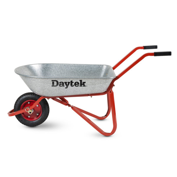 Daytek Galvanized Steel Homegardener Wheelbarrow | Wayfair