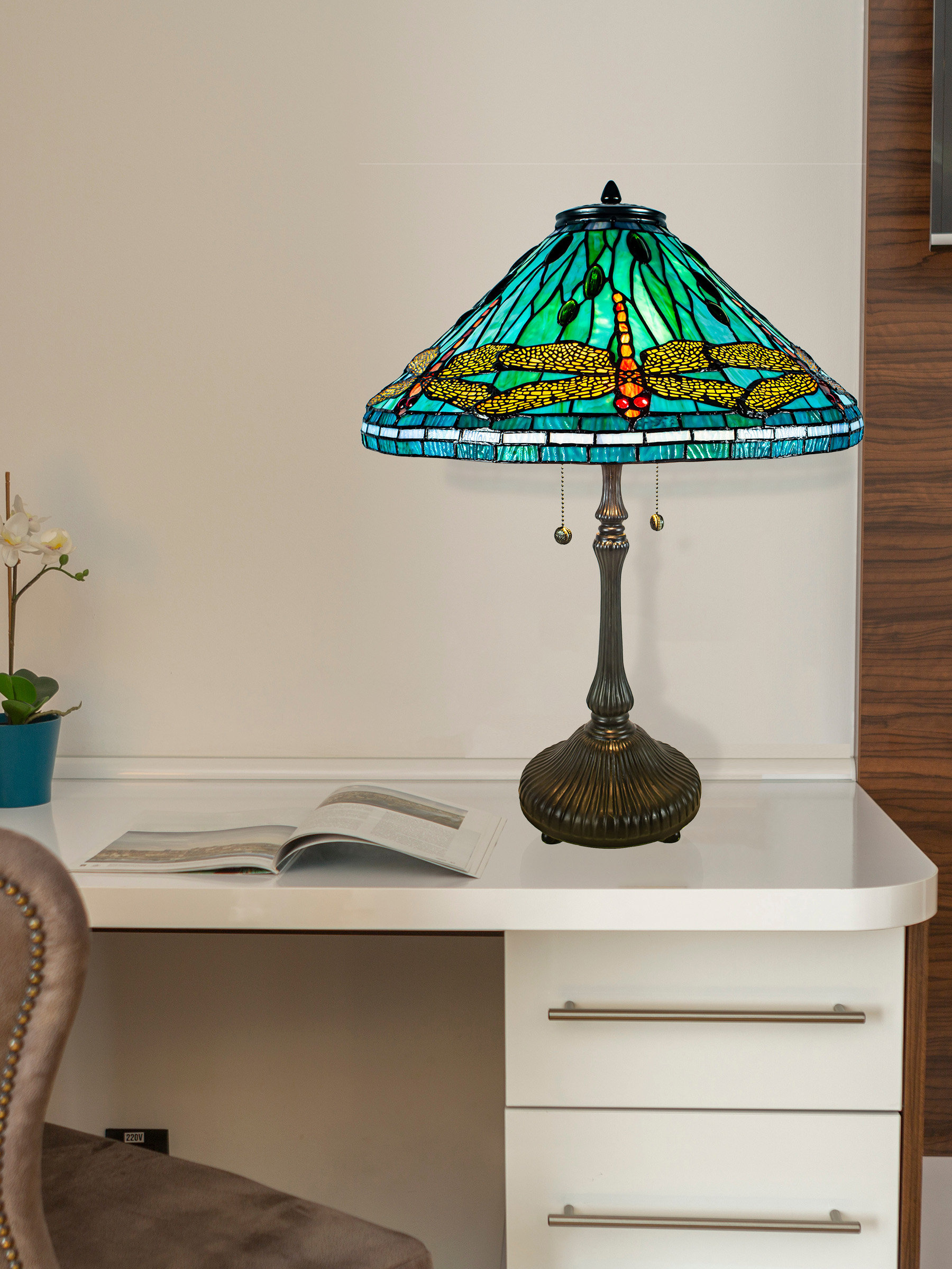 Dale Tiffany 26.5'' Multi-Color Table Lamp | Wayfair