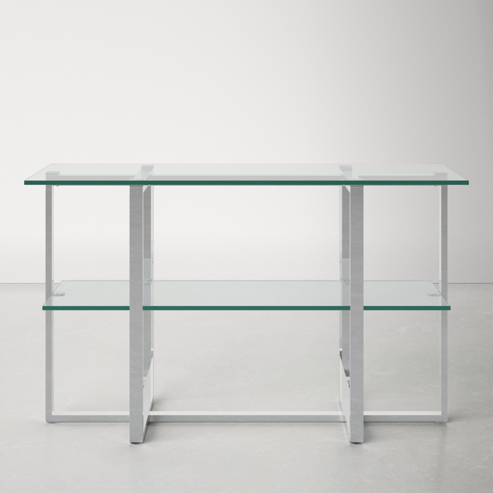 AllModern Dern Glass 50" Wide Console Table | Wayfair