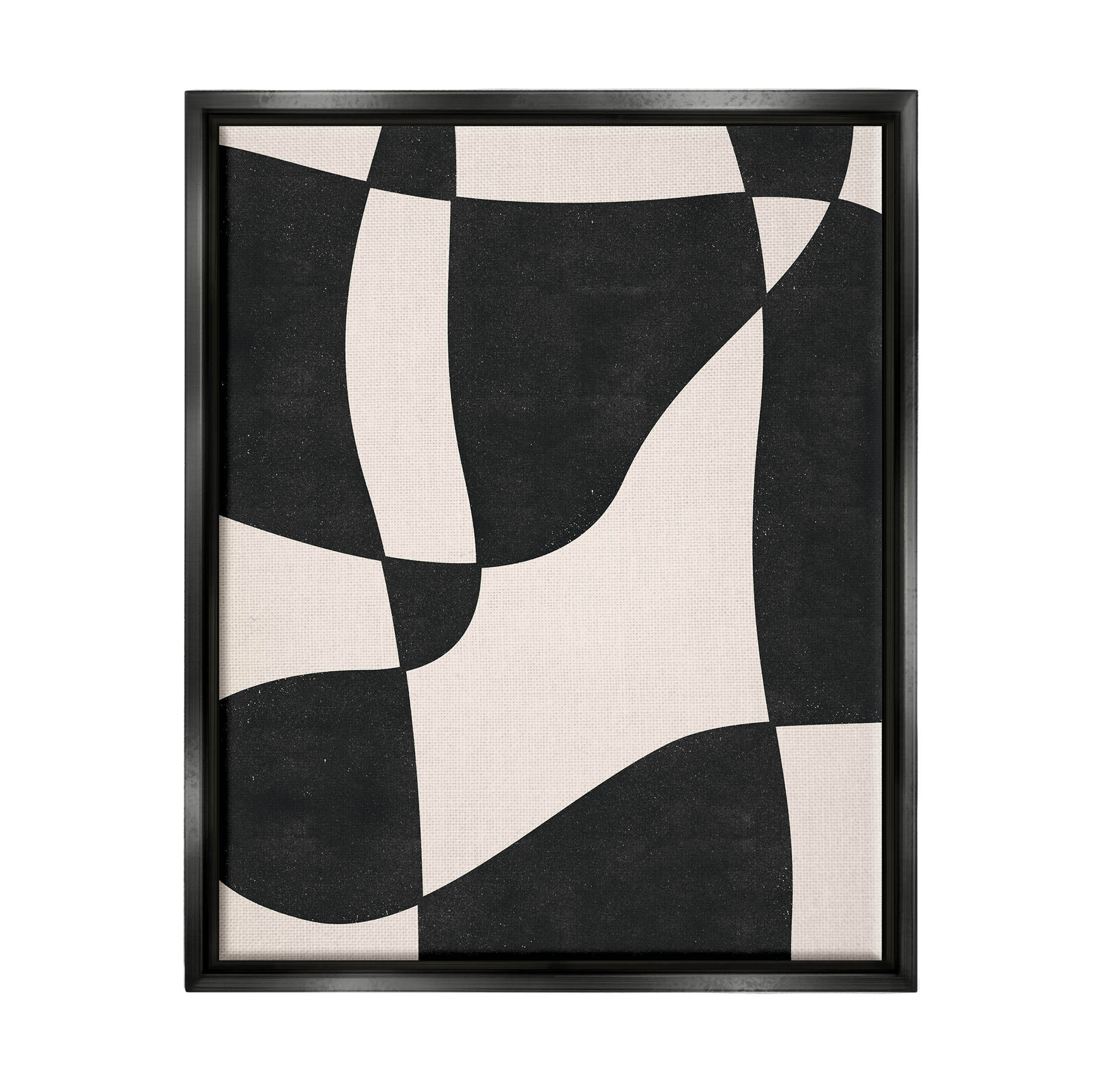 Ivy Bronx Retro Wavy Checkered Pattern Shapes by JJ Design House LLC ...