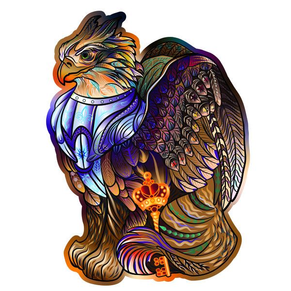 Wood Trick Thunder Griffin Unique Shaped Puzzle | Wayfair