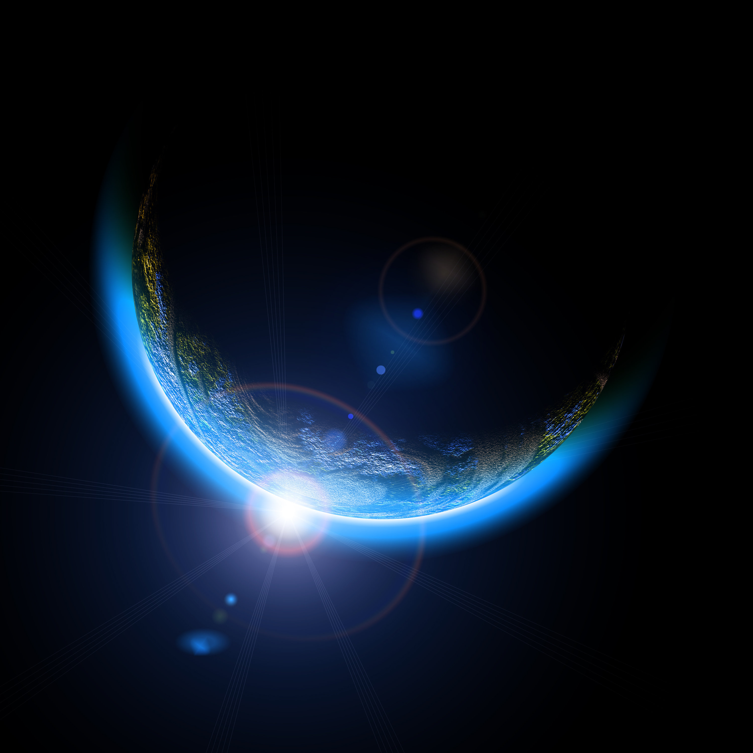 Ebern Designs Earth Like Planet - Wrapped Canvas Photograph | Wayfair