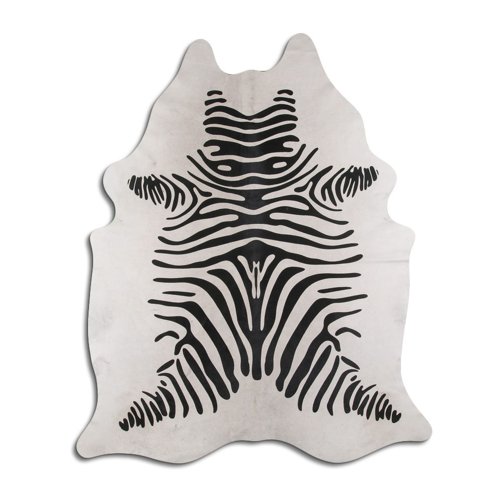 Dakota Fields Extra Large Zebra On White Top Quality Animal Print ...