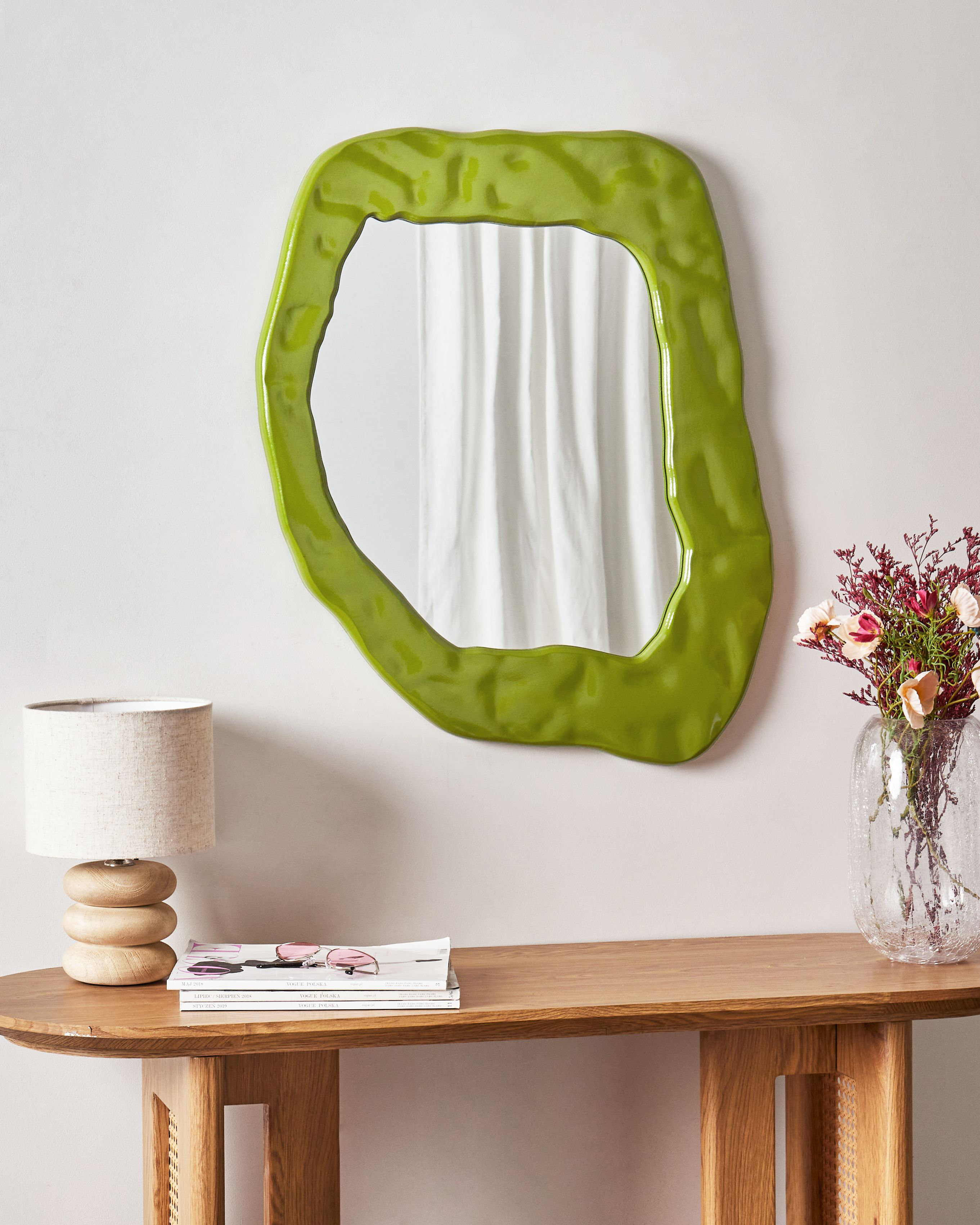World Menagerie Wall Mirror MARTYRE 57 cm 74 cm Green | Wayfair.co.uk