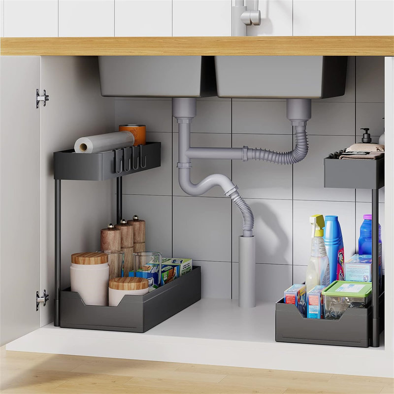 sawpy Plastic Under Sink Organizer | Wayfair